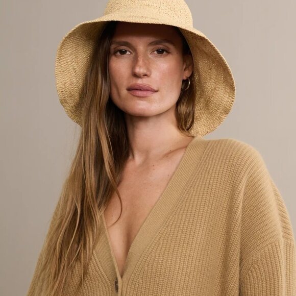 Jenni Kayne | Accessories | Jenni Kayne Crochet Raffia Sun Hat Natural ...